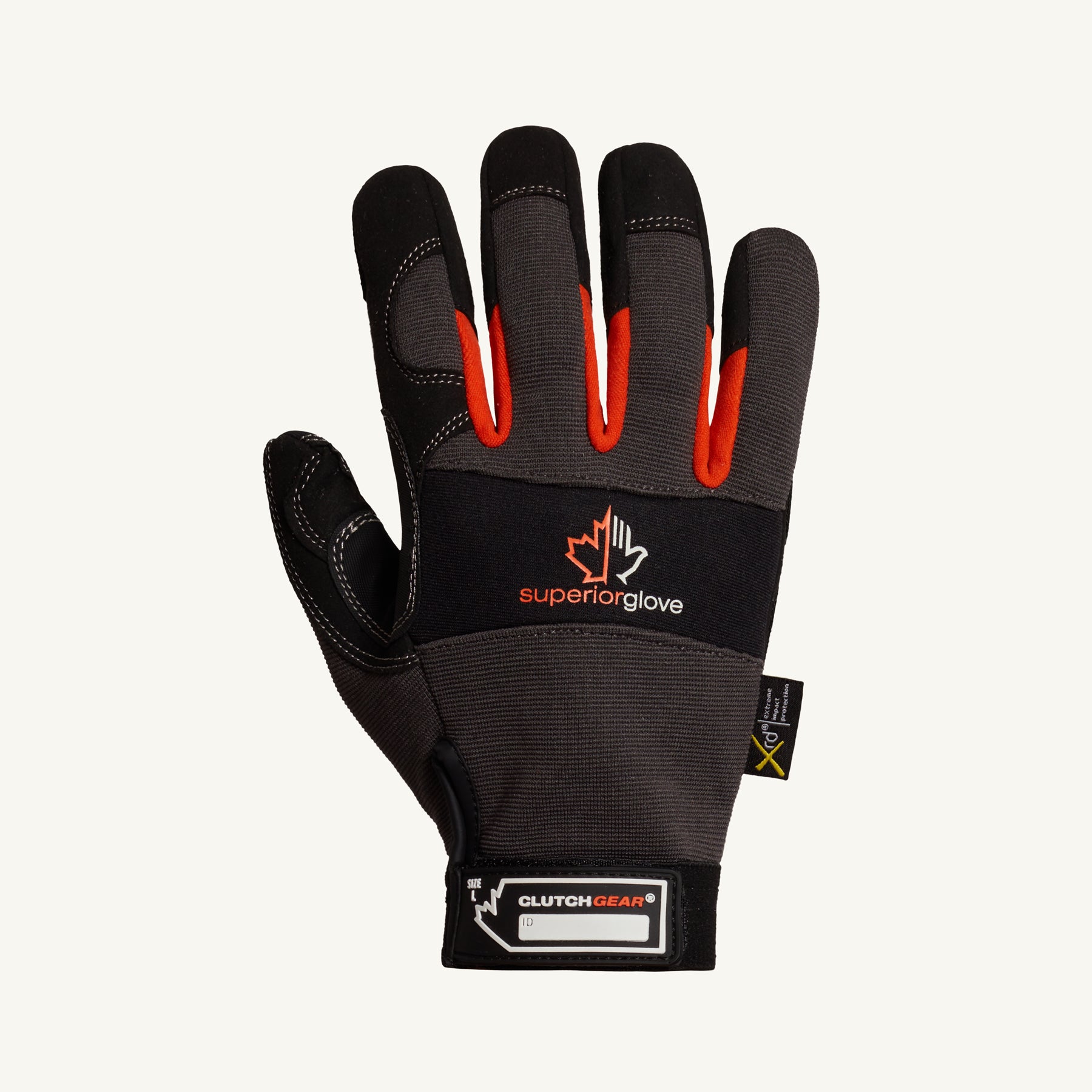 Superior Glove MXGBE/S - Clutch Gear Black Mechanics Glove Synthetic ...