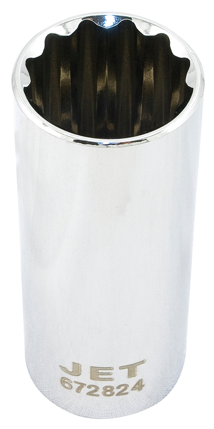 Jet 672818 - 1/2 Inch Dr X 18 Mm Deep Chrome Socket 12 Point ...