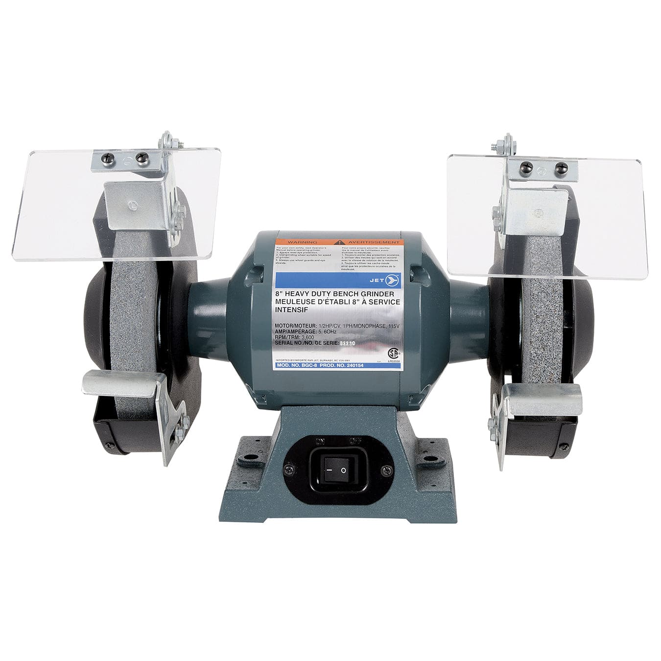 Jet BGC6 - 6 Inch 1/3 Hp Bench Grinder Heavy Duty | eGrimesDirect